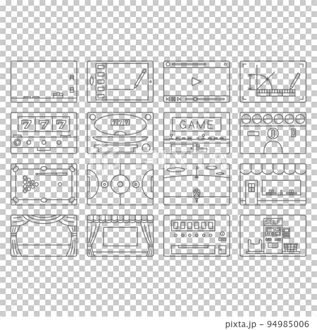 rectangle icon set - Stock Illustration [94985006] - PIXTA