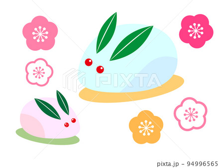雪うさぎのイラスト素材のイラスト素材 [94996565] - PIXTA