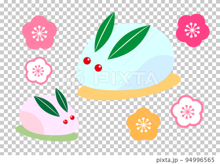 雪うさぎのイラスト素材のイラスト素材 [94996565] - PIXTA
