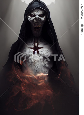 Concept art illustration of man possessed by...のイラスト素材 [95005797] - PIXTA