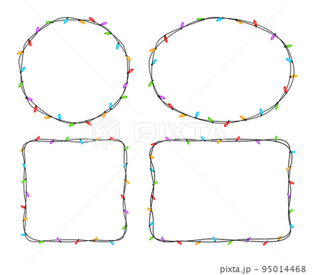 String Of Christmas Lights Border