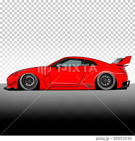 Sports car car illustration background - Stock Illustration [95053536 ...