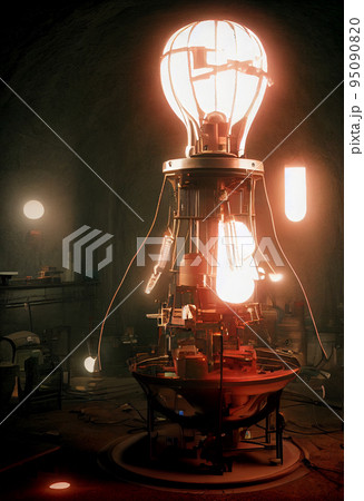 Concept art illustration of invention deviceのイラスト素材 [95090820] - PIXTA