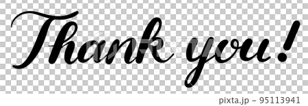 Thank you!の手書き文字（英語、筆記体）のイラスト素材 [95113941] - PIXTA