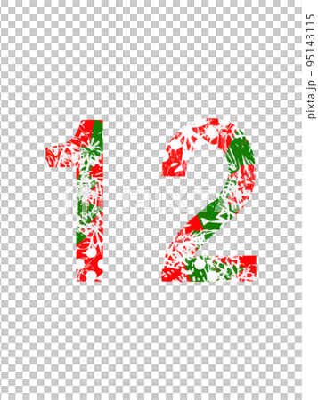 Number 12 in the image of Christmas - Stock Illustration [95143115] - PIXTA