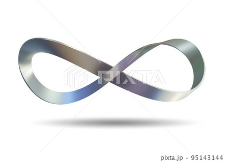 Endless loop shape - 3d renderingのイラスト素材 [95143144] - PIXTA