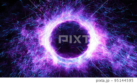 3D rendering cosmic energy strings. Energy...のイラスト素材 [95144595] - PIXTA