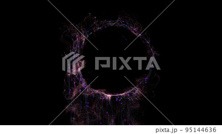 3D rendering cosmic energy strings. Energy...のイラスト素材 [95144636] - PIXTA