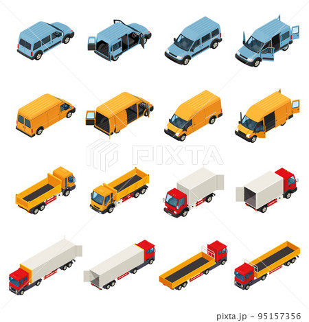 Freight Transportation Vehicles Collectionのイラスト素材 [95157356] - PIXTA