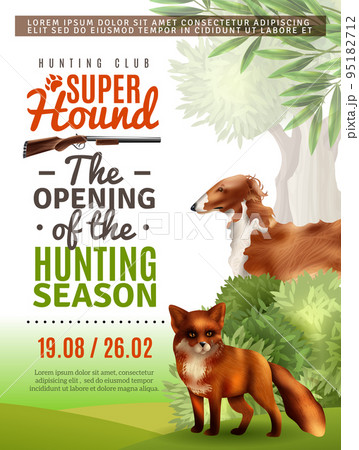 Hunting Season Opening Posterのイラスト素材 [95182712] - PIXTA