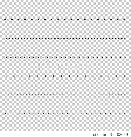 Set illustration of round dotted line - Stock Illustration [95188669 ...