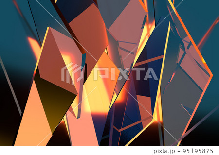 Abstract background of colored intersecting...のイラスト素材 [95195875] - PIXTA