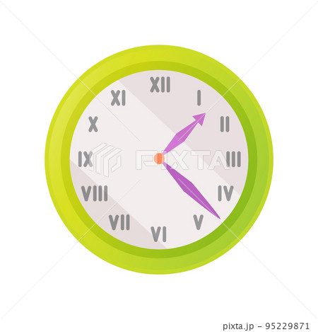 Clock Icon Showing Exact Time Vector Illustrationのイラスト素材 [95229871] - PIXTA