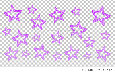 purple flame star pattern effect - Stock Illustration [95232637] - PIXTA