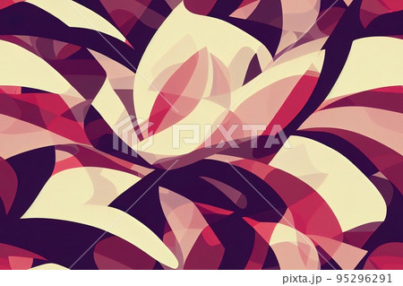 Seamless 2d geometric patterned backgroundのイラスト素材 [95296291] - PIXTA