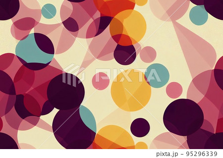 Geometric abstract 2d seamless pattern with...のイラスト素材 [95296339] - PIXTA