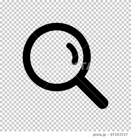 Magnifying glass icon. search and research.... - Stock Illustration ...