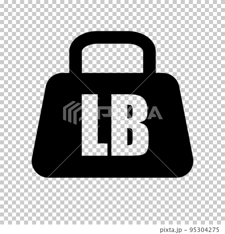weight icon. LB icon. vector. - Stock Illustration [95304275] - PIXTA
