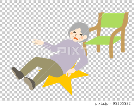 People Falling Off Chairs Accident Falling From Chair 6161046 Vector