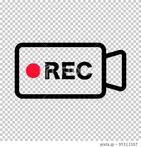 Recording camera icon. video recording. REC.... - Stock Illustration ...