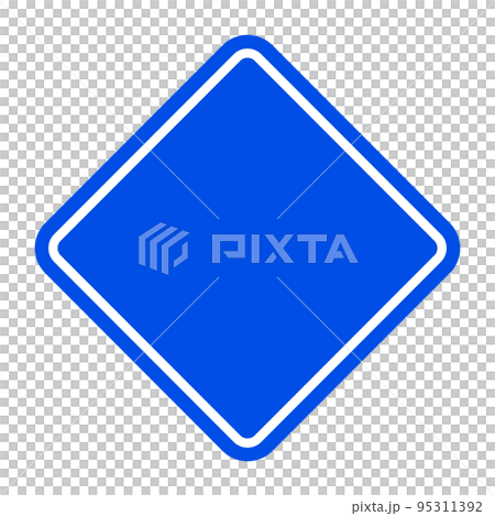 Blue sign icon. traffic sign. vector. - Stock Illustration [95311392 ...