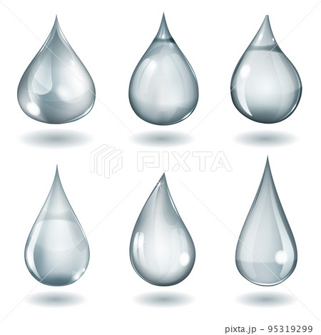 Opaque gray dropsのイラスト素材 [95319299] - PIXTA