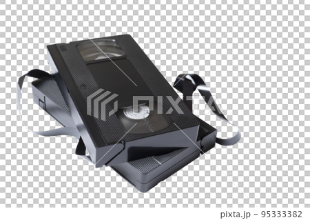 Damaged videotape, VHS [Transparent] - Stock Illustration [95333382 ...
