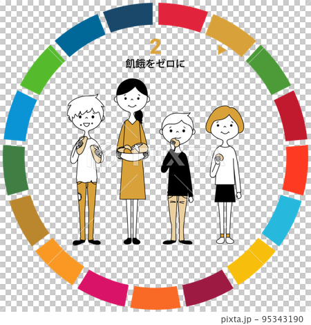 SDGs Goal 2 Zero hunger - Stock Illustration [95343190] - PIXTA