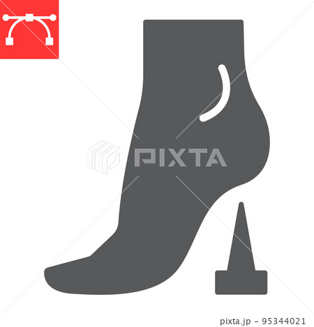 Tetanus glyph icon, vaccination and foot and...のイラスト素材 [95344021] - PIXTA