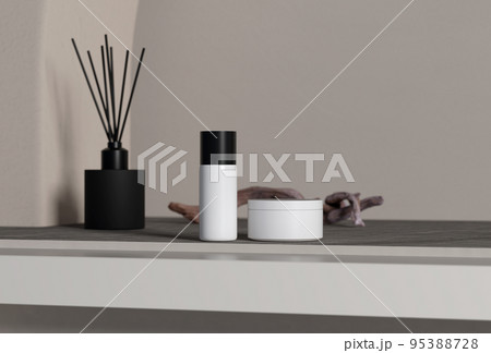 Modern cosmetic cream mock up, great design for...のイラスト素材 [95388728 ...