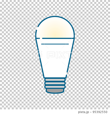 simple led light bulb illustration - Stock Illustration [95392550] - PIXTA