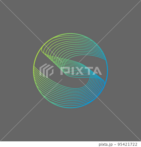 Simple and unique reflection lines attractive...のイラスト素材 [95421722] - PIXTA