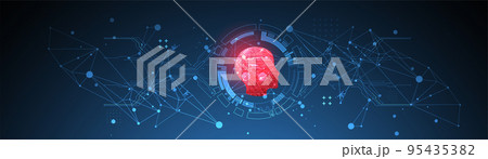 Abstract background on the theme of artificial...のイラスト素材 [95435382] - PIXTA