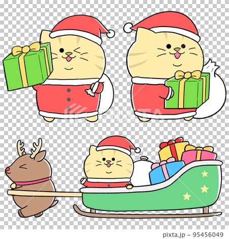 Yurukawa Tea Torasanta 3-Piece Set ② - Stock Illustration [95456049 ...