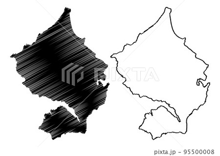 Natuna Besar island (Republic of Indonesia,...のイラスト素材 [95500008] - PIXTA