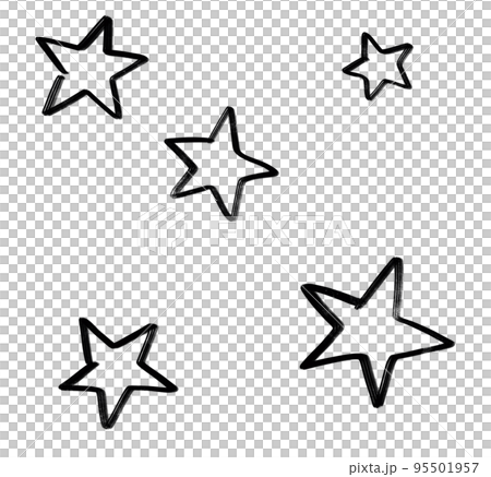 star doodle freehand sketch drawing shape form... - Stock Illustration ...