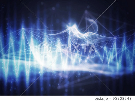光の波のイラスト素材 [95508248] - PIXTA