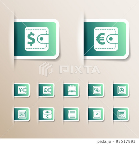 Money Icons Setのイラスト素材 [95517993] - PIXTA