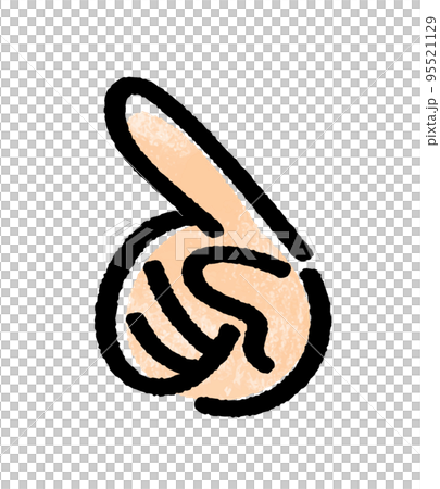 Finger pointing - Stock Illustration [95521129] - PIXTA