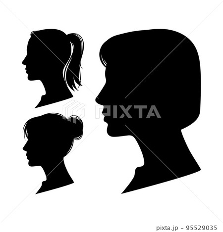 Women profiles illustrationのイラスト素材 [95529035] - PIXTA