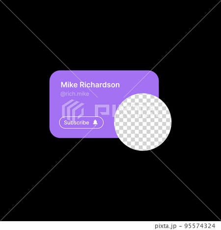 User Profile Banner Illustration. Social Media...のイラスト素材 [95574324] - PIXTA