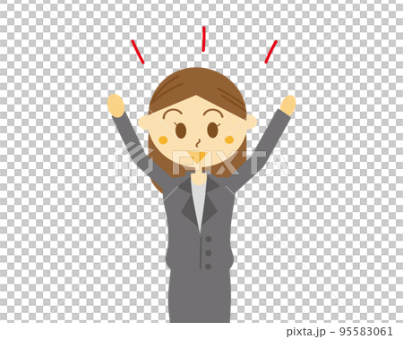 Illustration of a female office worker doing a... - Stock Illustration ...