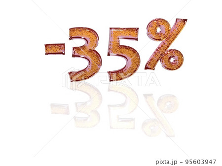 Inscription minus 35 percent with a set of...のイラスト素材 [95603947] - PIXTA