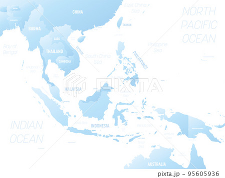 Eurasia Physical Map Labeled