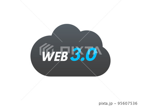 WEB 3 cloud icon design technology. Web3 cloud...のイラスト素材 [95607536] - PIXTA