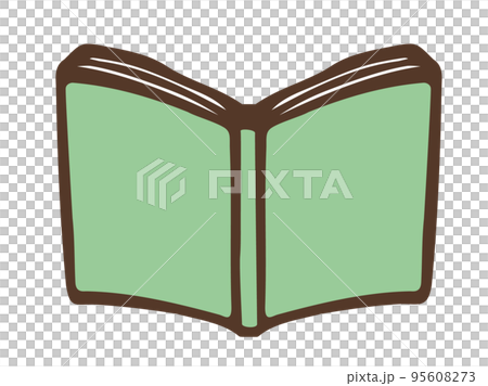 Cute open book / hand-drawn illustration material - Stock Illustration ...