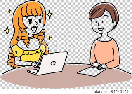 A company employee who works at a company.... - Stock Illustration ...