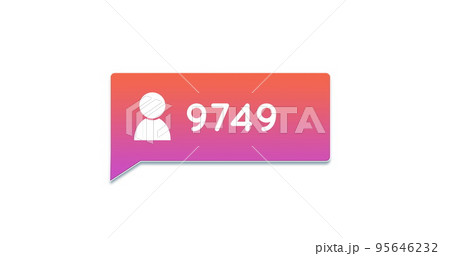 Image of 9749 users on white backgroundのイラスト素材 [95646232] - PIXTA