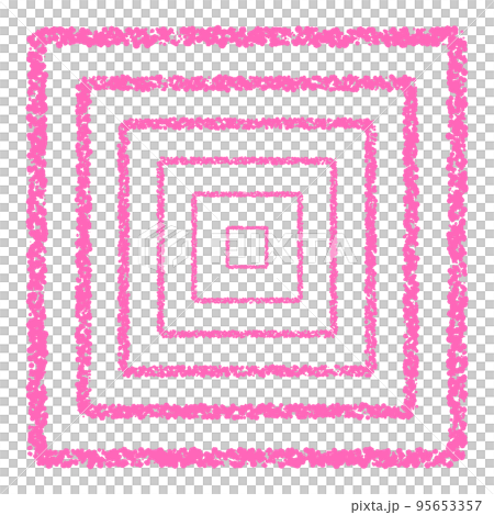 Crayon material Square set with different line... - Stock Illustration ...