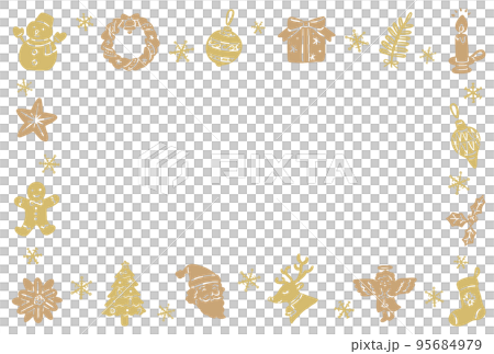 Cute icon frame Christmas - Stock Illustration [95684979] - PIXTA